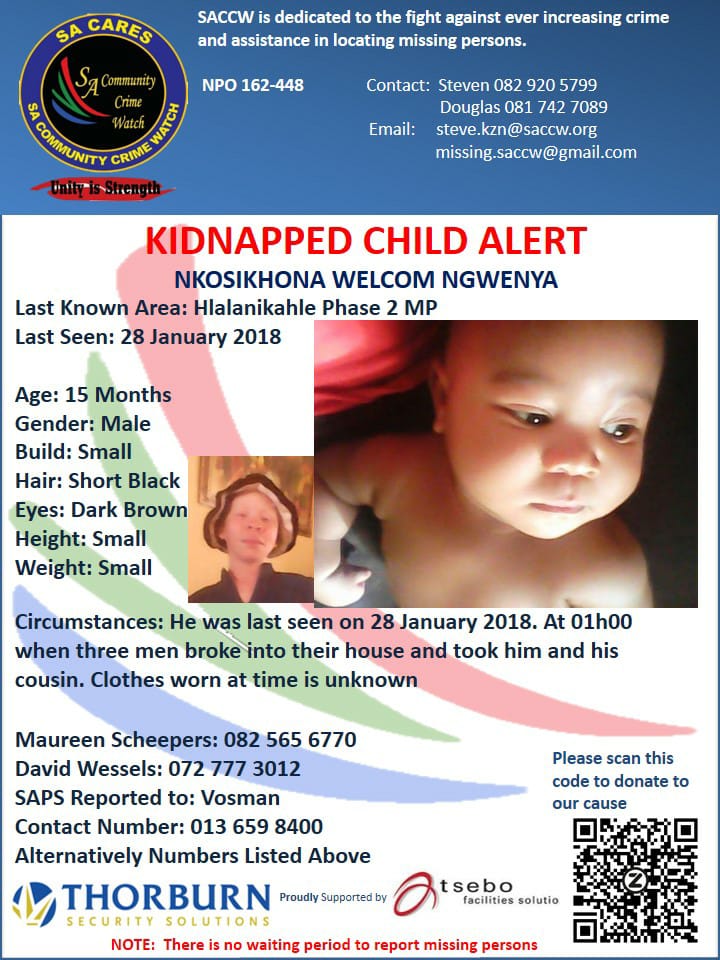 Gabisile Shabani (13) kidnapped along with a young baby | Witbank News