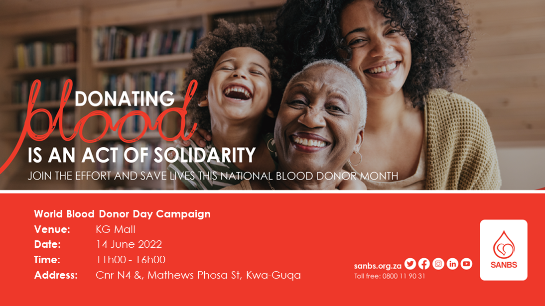 SANBS thank you for giving someone the gift of another tomorrow ...