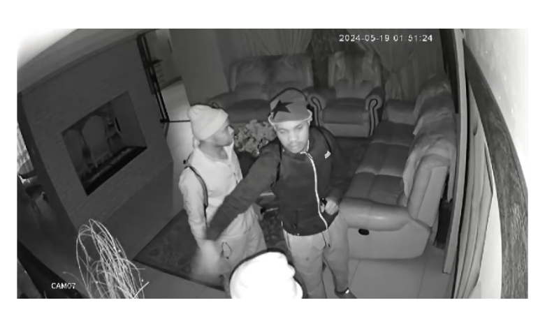 A surveillance video captured a home invasion by three unknown suspects in Model Park | Witbank News