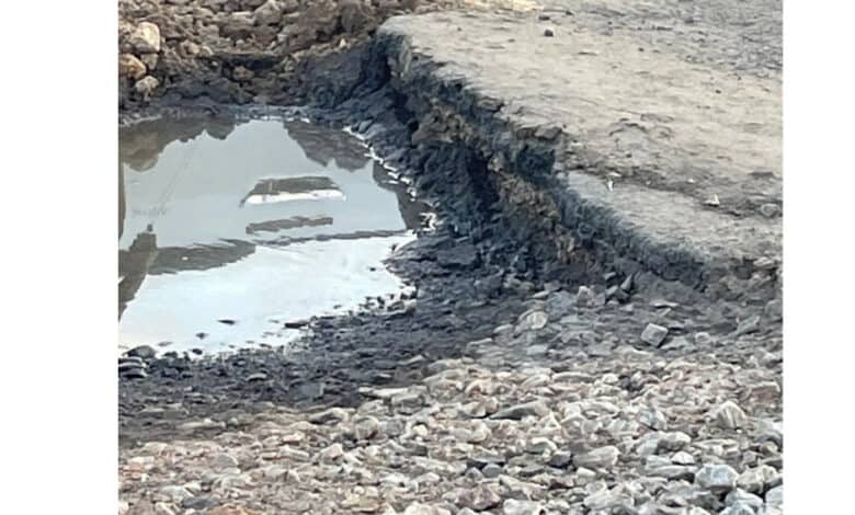 Dodge the pothole on the R547 under the bridge | Witbank News
