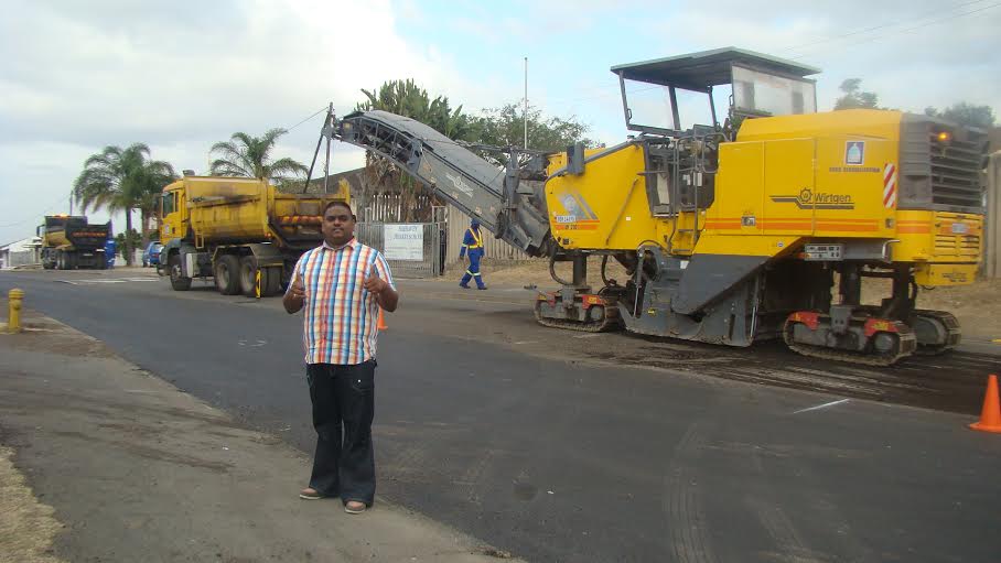 Tar on par on Lenny Naidu Drive | Rising Sun Newspapers