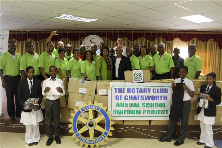 Pupils benefit from Rotary’s R250, 000 uniform project | Rising Sun ...