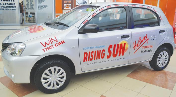 Win a Car competition: Get your ticket now | Rising Sun Newspapers