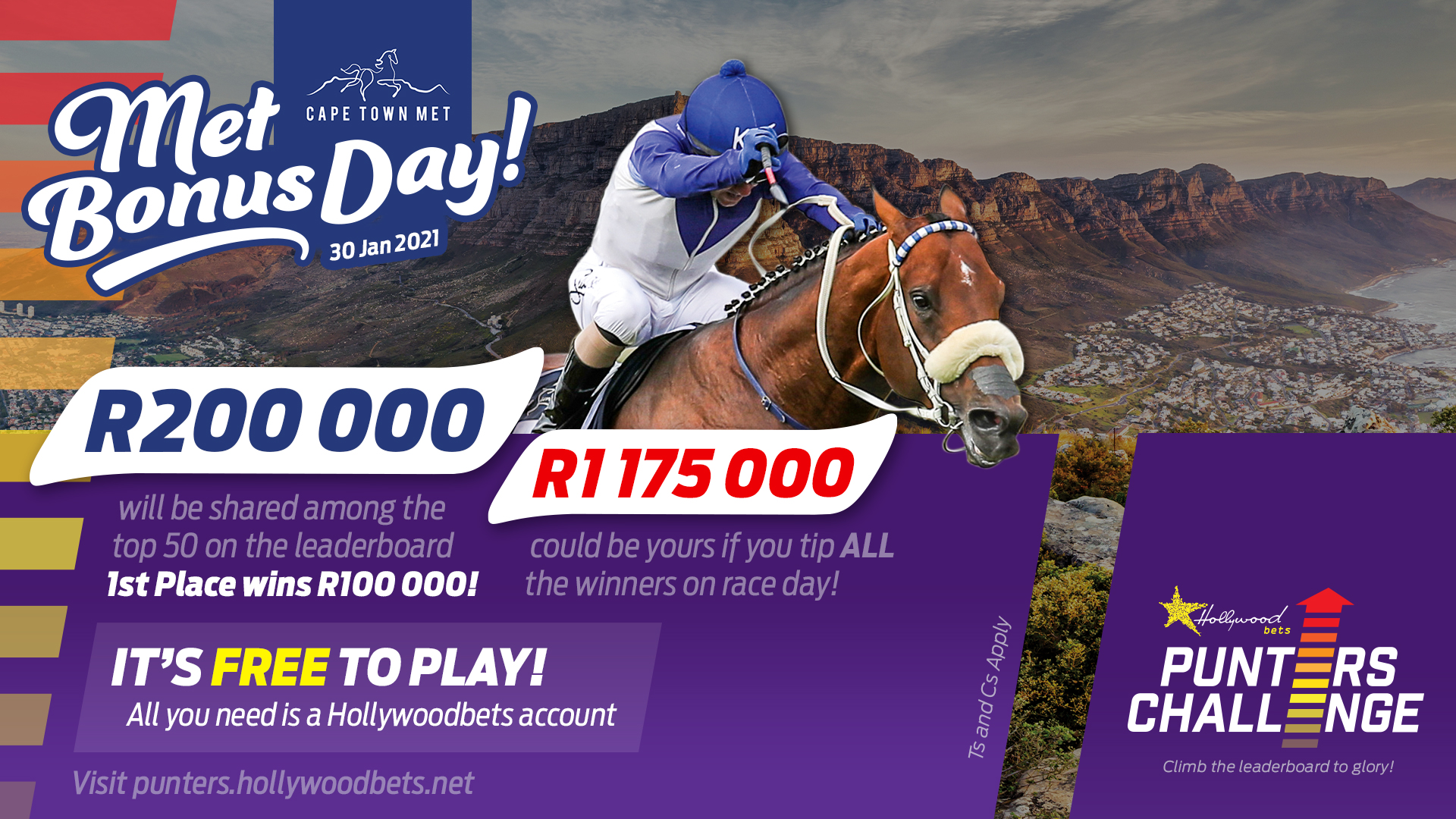 R1, 375 million prize money up for grabs in Hollywoodbets Punters ...