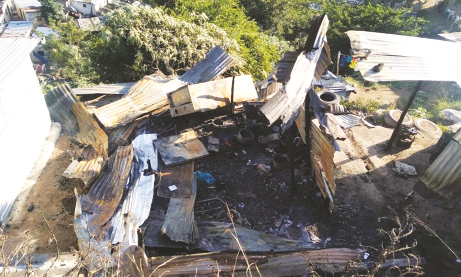 Shacks allegedly set on fire by unknown suspects | Rising Sun Newspapers