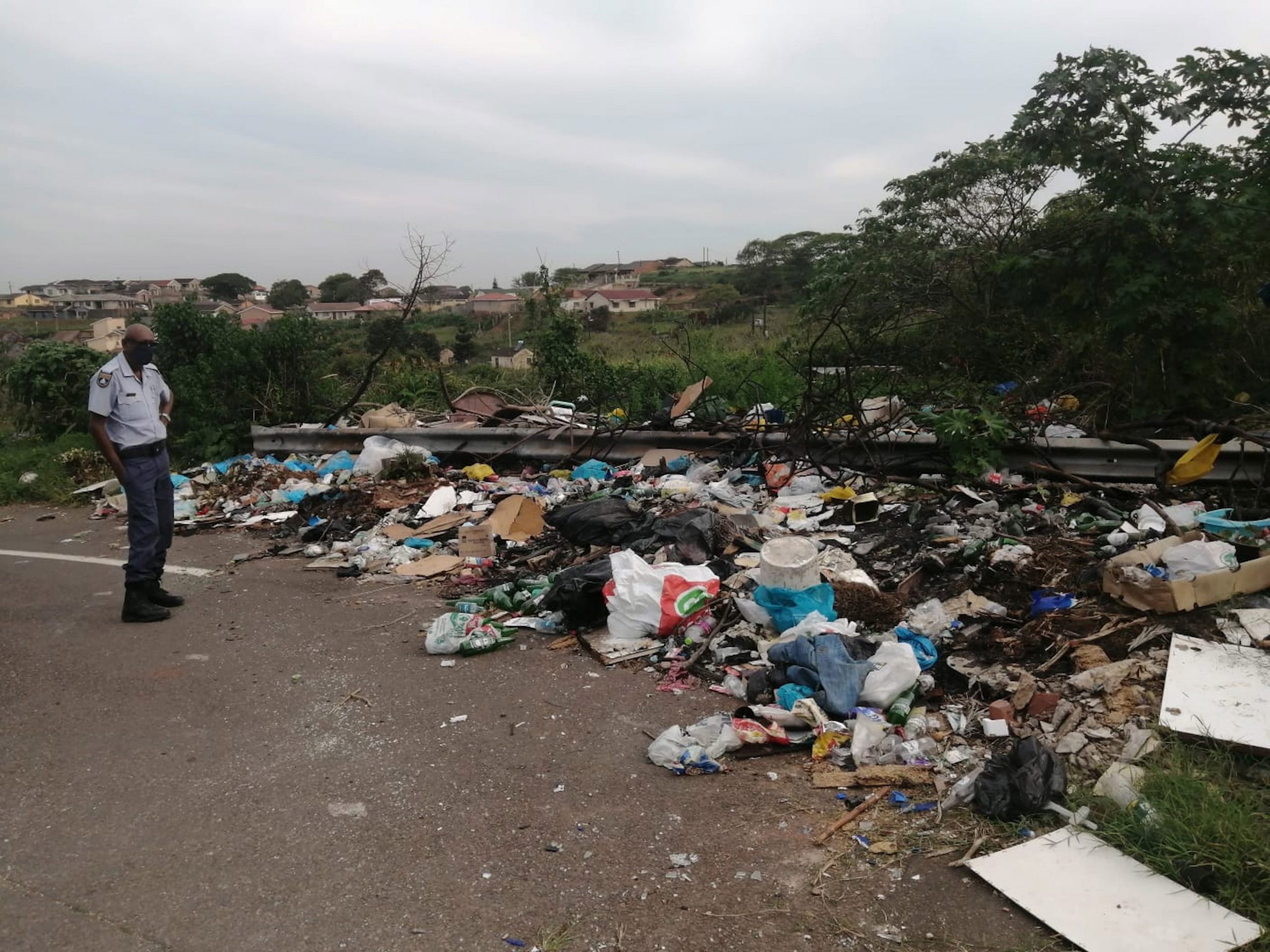 Mobeni Heights road loses lane due to excessive dumping | Rising Sun ...
