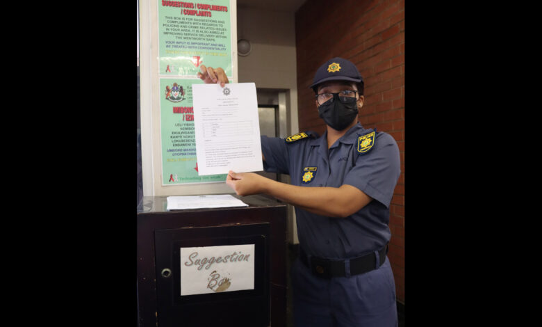 Wentworth police introduce suggestion box to improve service delivery ...