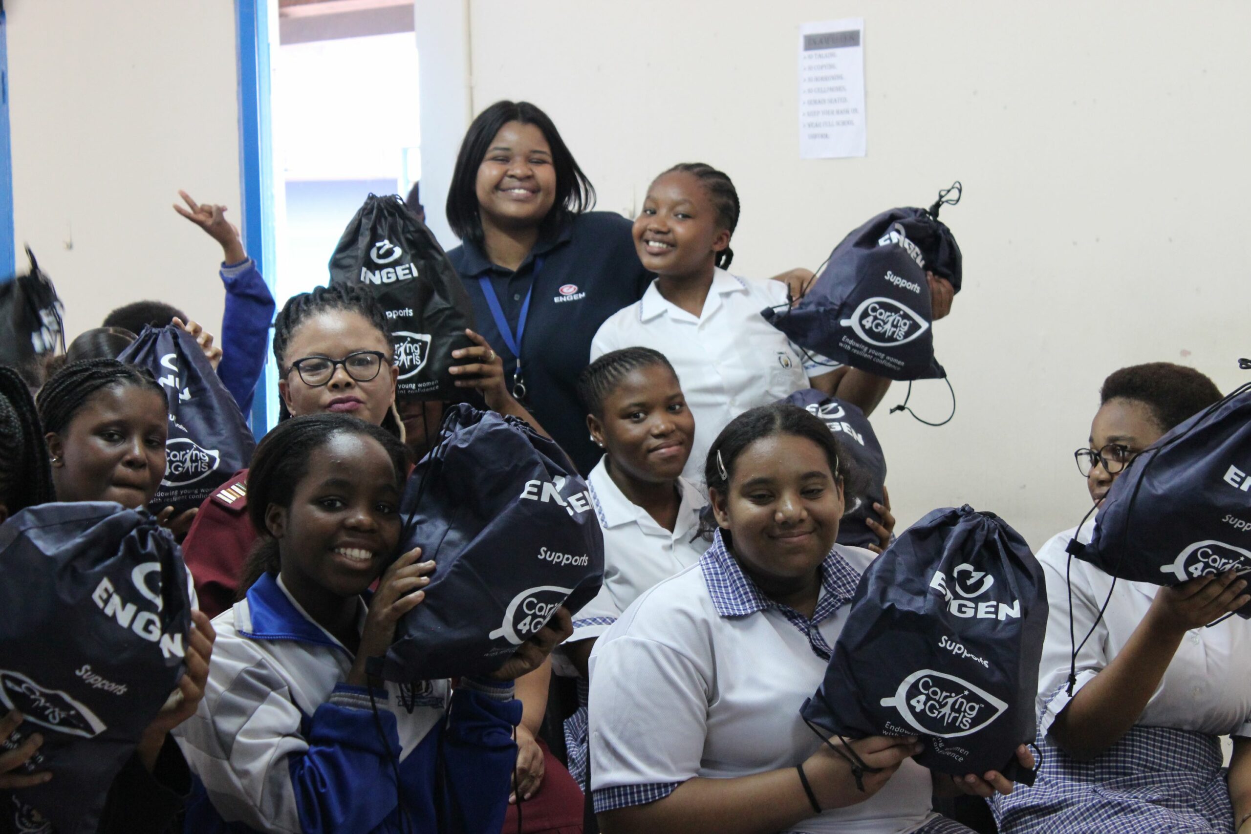 Caring4Girls and Engen visit Durban South schools | Rising Sun Newspapers