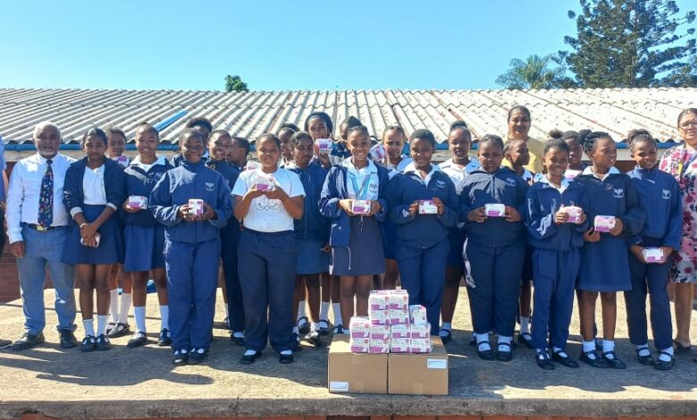 Alipore Primary grateful for sanitary products from kind neighbour ...