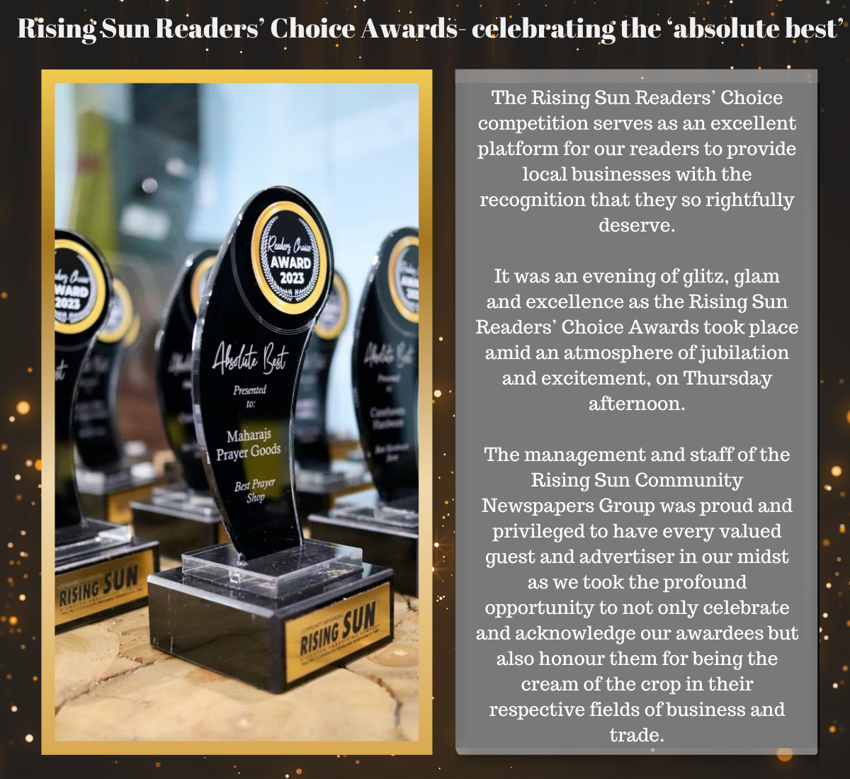 Readers Choice awards business winners | Rising Sun Newspapers