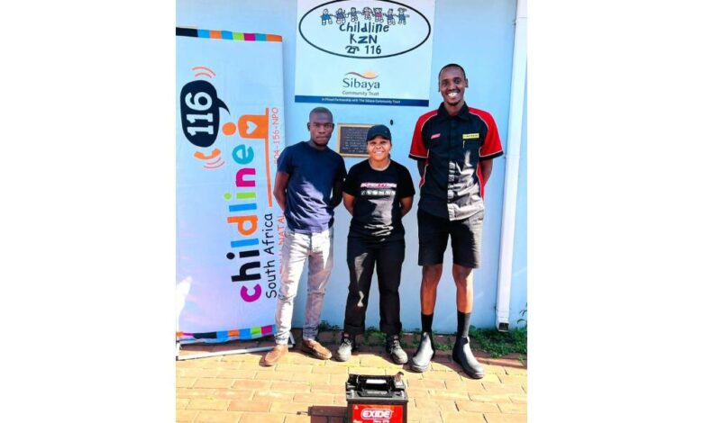 Childline’s bakkie on the road again thanks to battery donation | Rising Sun Newspapers