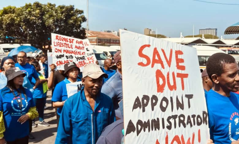 DUT staff protest over alleged unlawful retrenchments | Rising Sun ...