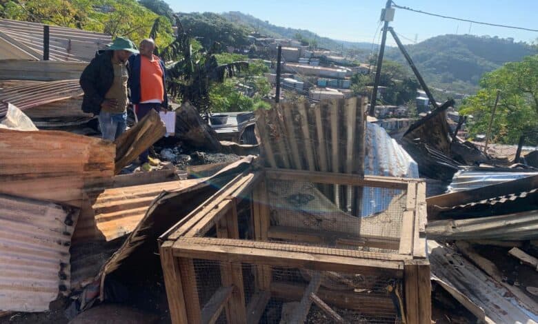 Two killed, families displaced in shack fire | Rising Sun Newspapers