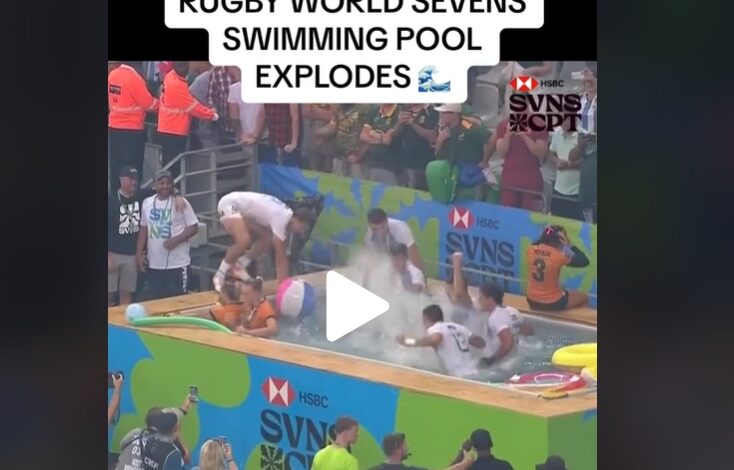 Watch: Crazy splash at Cape Town Sevens - LNN - Network News