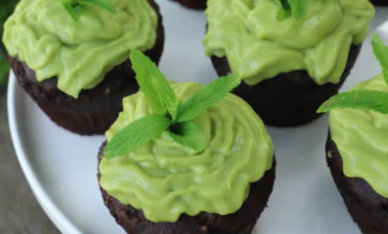 Green-mint tea choc muffins with creamy avo frosting | Network News