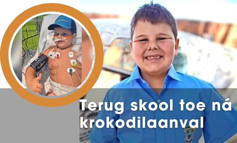 ‘Sterk bulletjie’ Johandré terug skool toe ná krokodilaanval - LNN ...