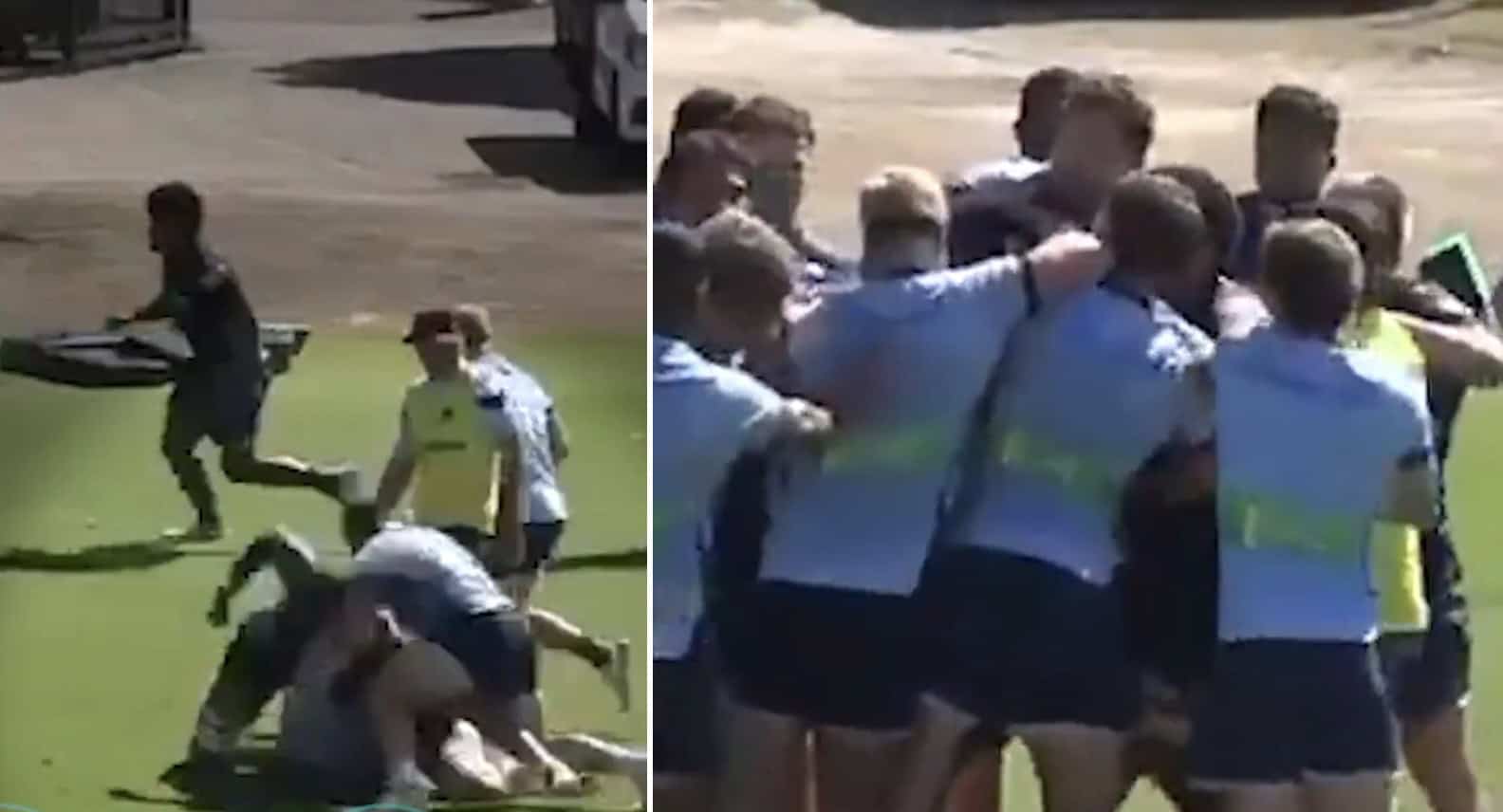 Watch: Waratahs punch-up caught on camera | Network News