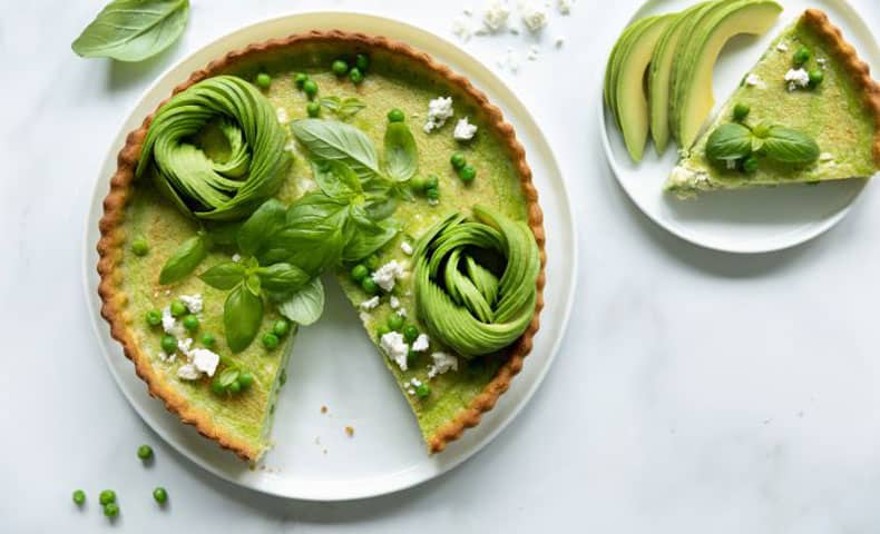 Avocado pastry tart with peas, feta and basil | Network News