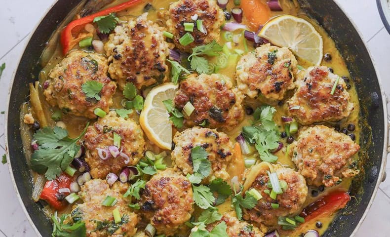 Coconut curry pork meatballs with fresh ginger | Network News