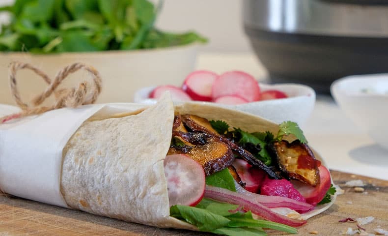 Meat-free Monday: Harissa mushroom wrap with tzatziki | Network News