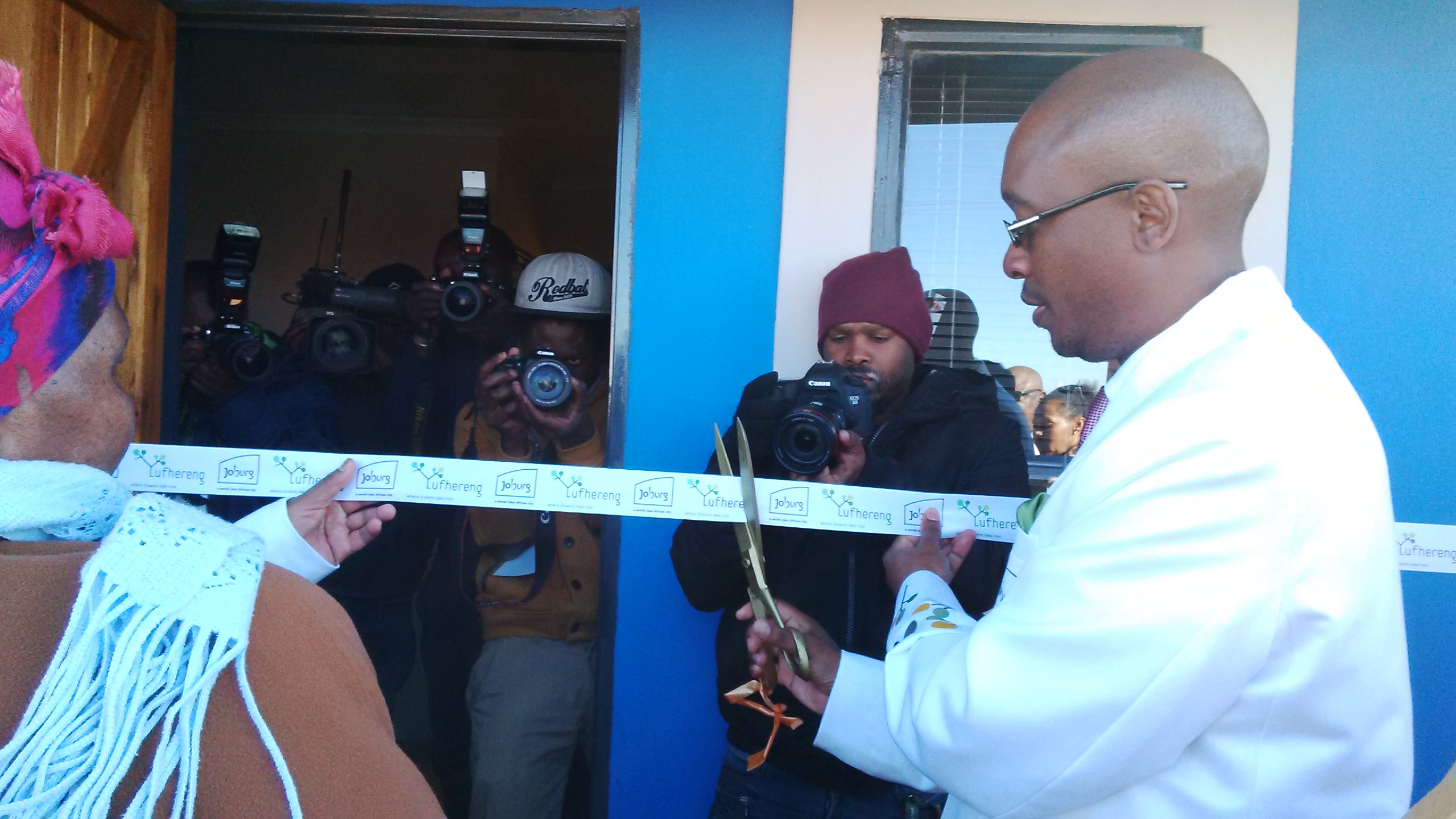 Happiness fill the hearts of beneficiaries from the Lufhereng Housing ...