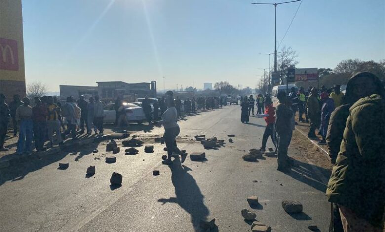 WATCH: Community protests after the death and injuries of e-hailing ...