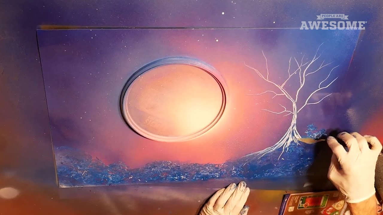 Spray Paint Artist Creates Fantasy Scene | Letaba Herald