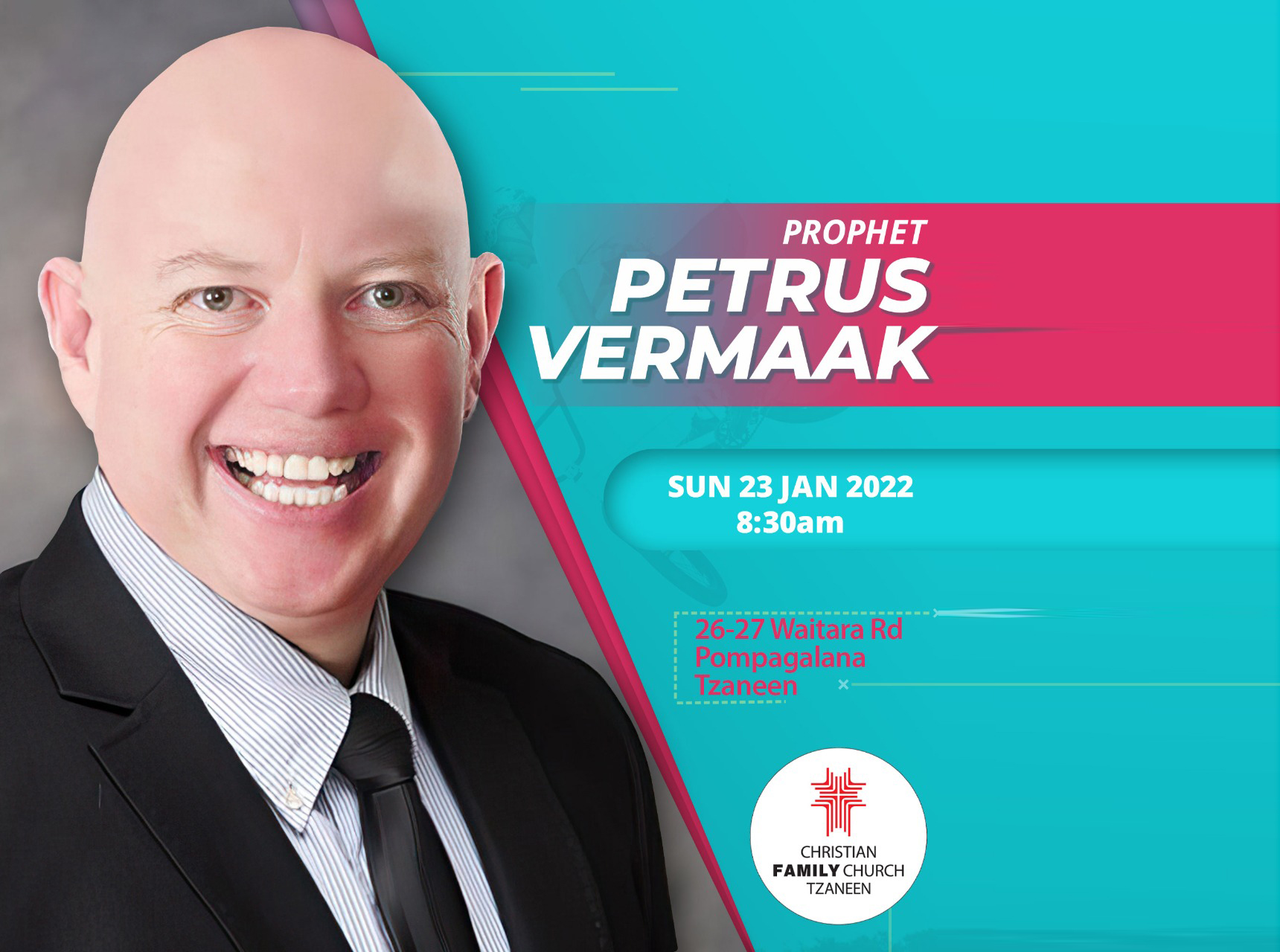 Prophet Petrus Vermaak will be at CFC Tzaneen on Sunday, 23 Jan ...
