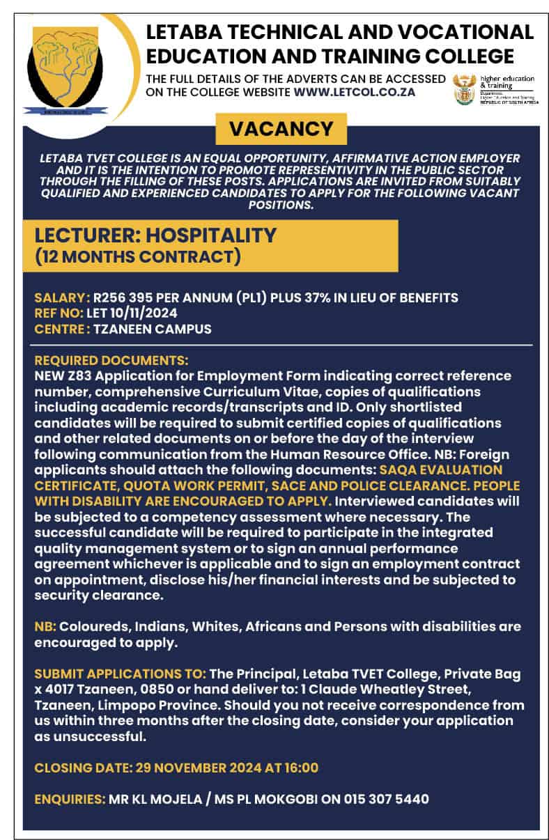 Job Seekers - LIMPOPO | Letaba Herald