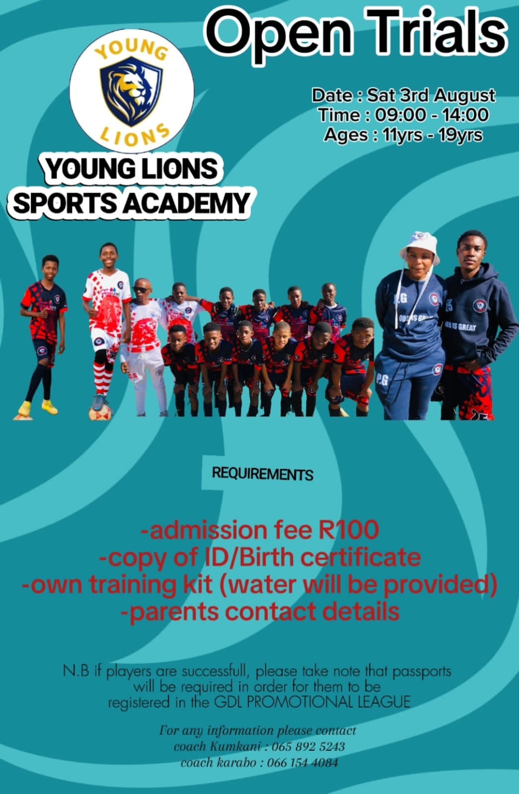 Local soccer players invited for provincial open trials | Carletonville ...