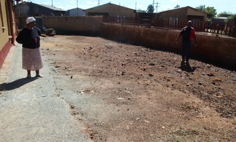 Khutsong pensioners fear sinkhole risk after poor sewer repairs by ...