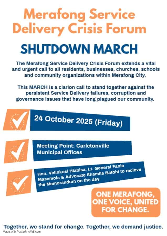 Merafong march aims to rock Carletonville over service delivery ...