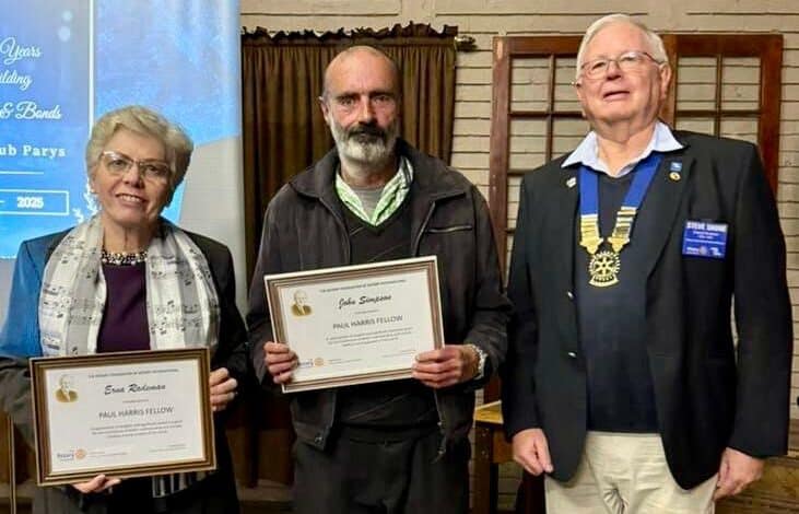 Hoogste Rotary-erkenning vir onbaatsugtige diens | Parys Gazette