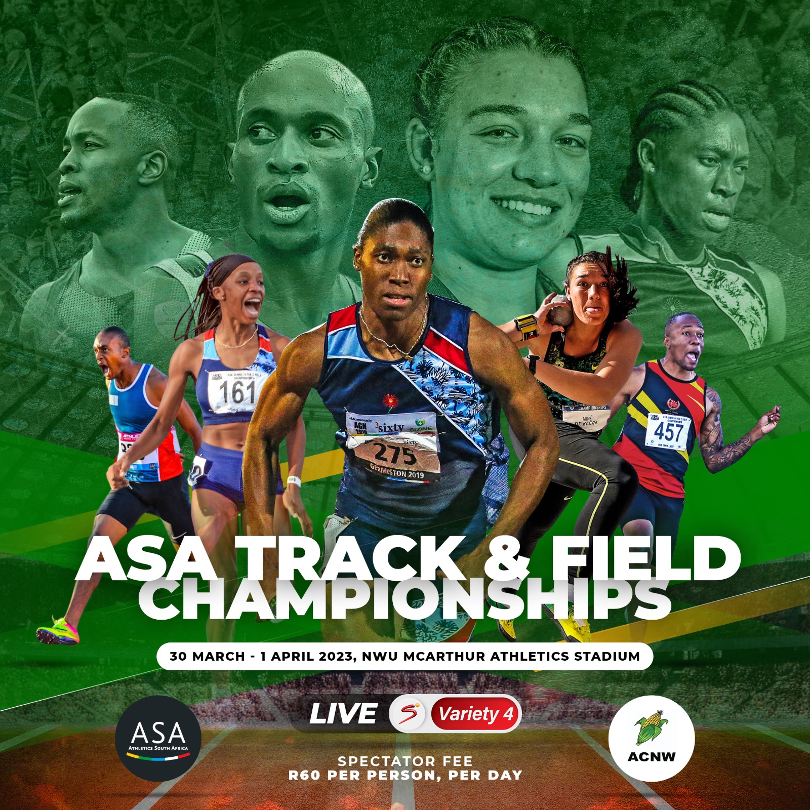 Top athletes set for battle at SA Championships in Potch ...
