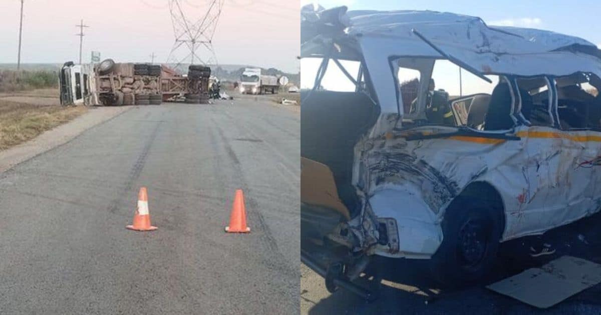 Nege sterf in gru-botsing tussen taxi en vragmotor buite Potchefstroom ...