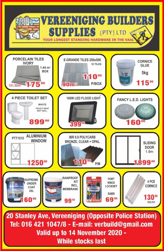 Vereeniging Builders Supplies | Sedibeng Ster