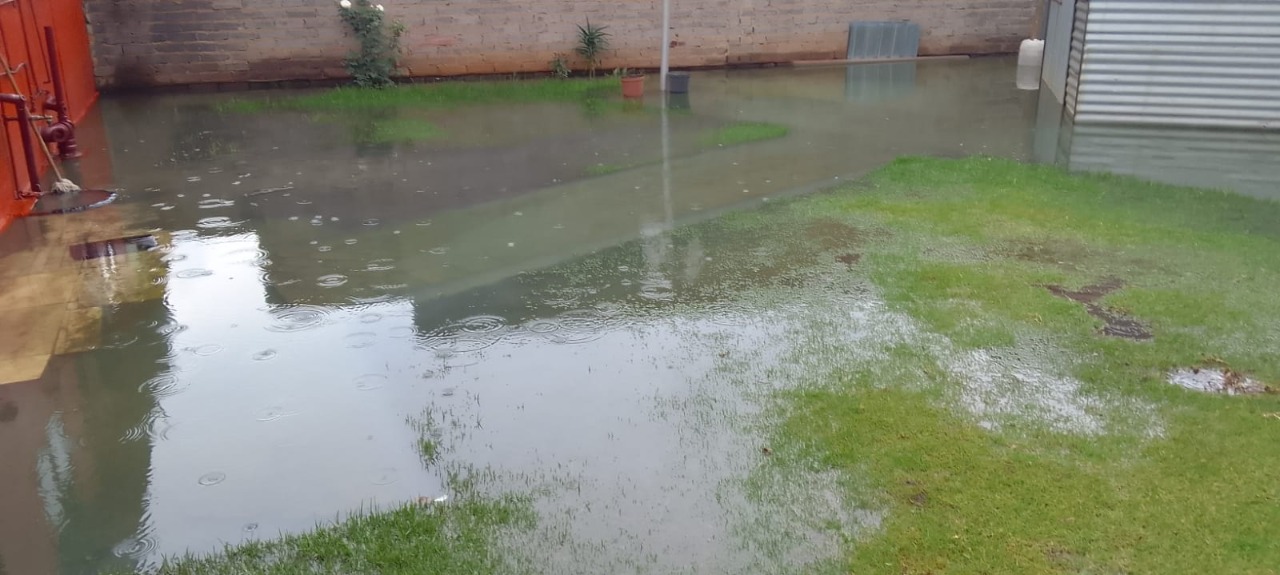 Sewerage all over the yard in Bophelong | Sedibeng Ster