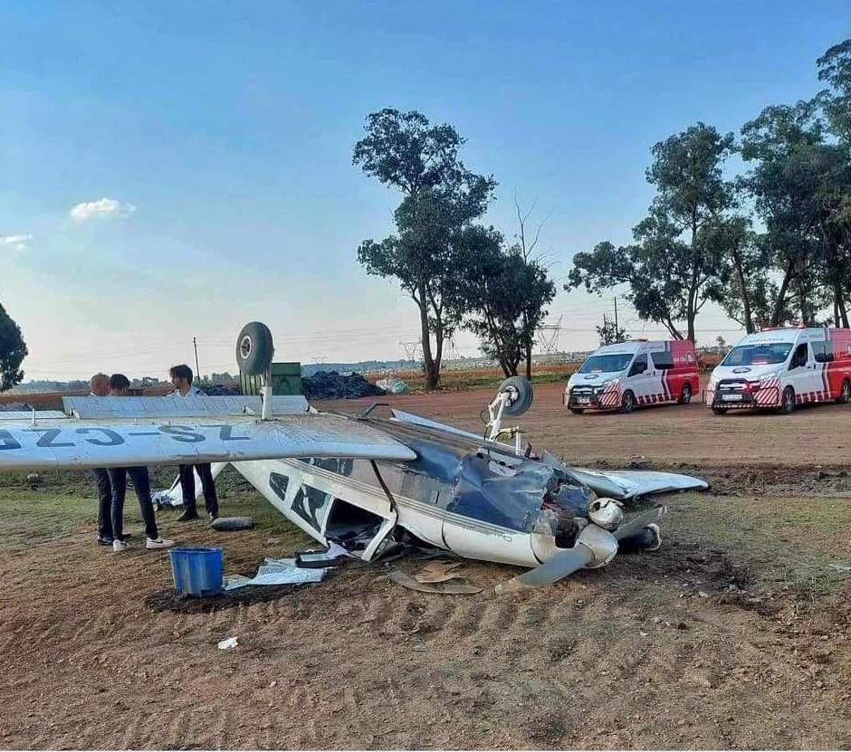 Emergency landing near Rust-ter-Vaal | Sedibeng Ster