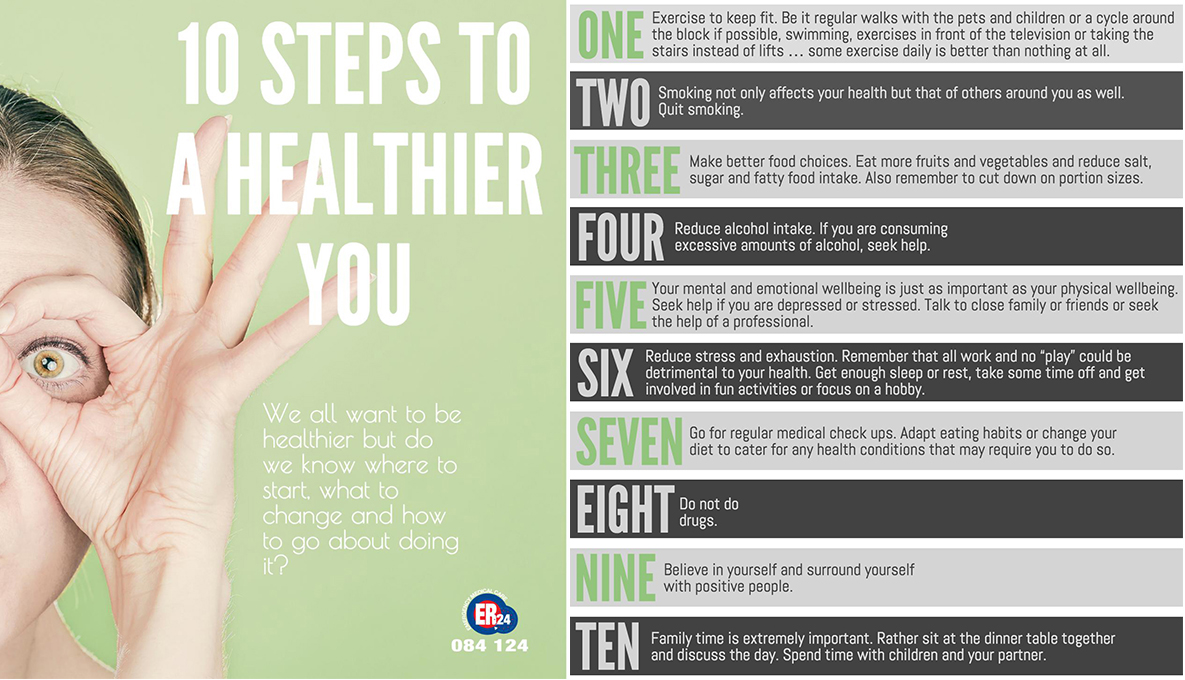10 steps to a healthier, happier you | Vaalweekblad