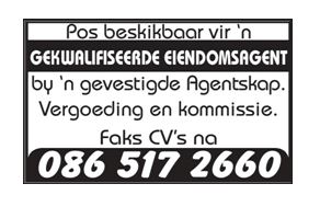 Poste beskikbaar | Vaalweekblad