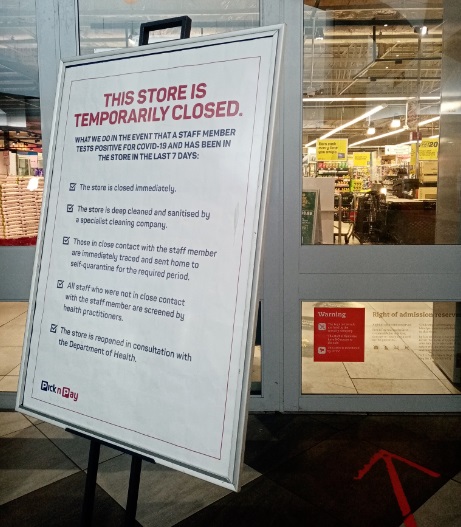 Pick n Pay Vaal Mall temporarily closed due to COVID-19 | Vaalweekblad