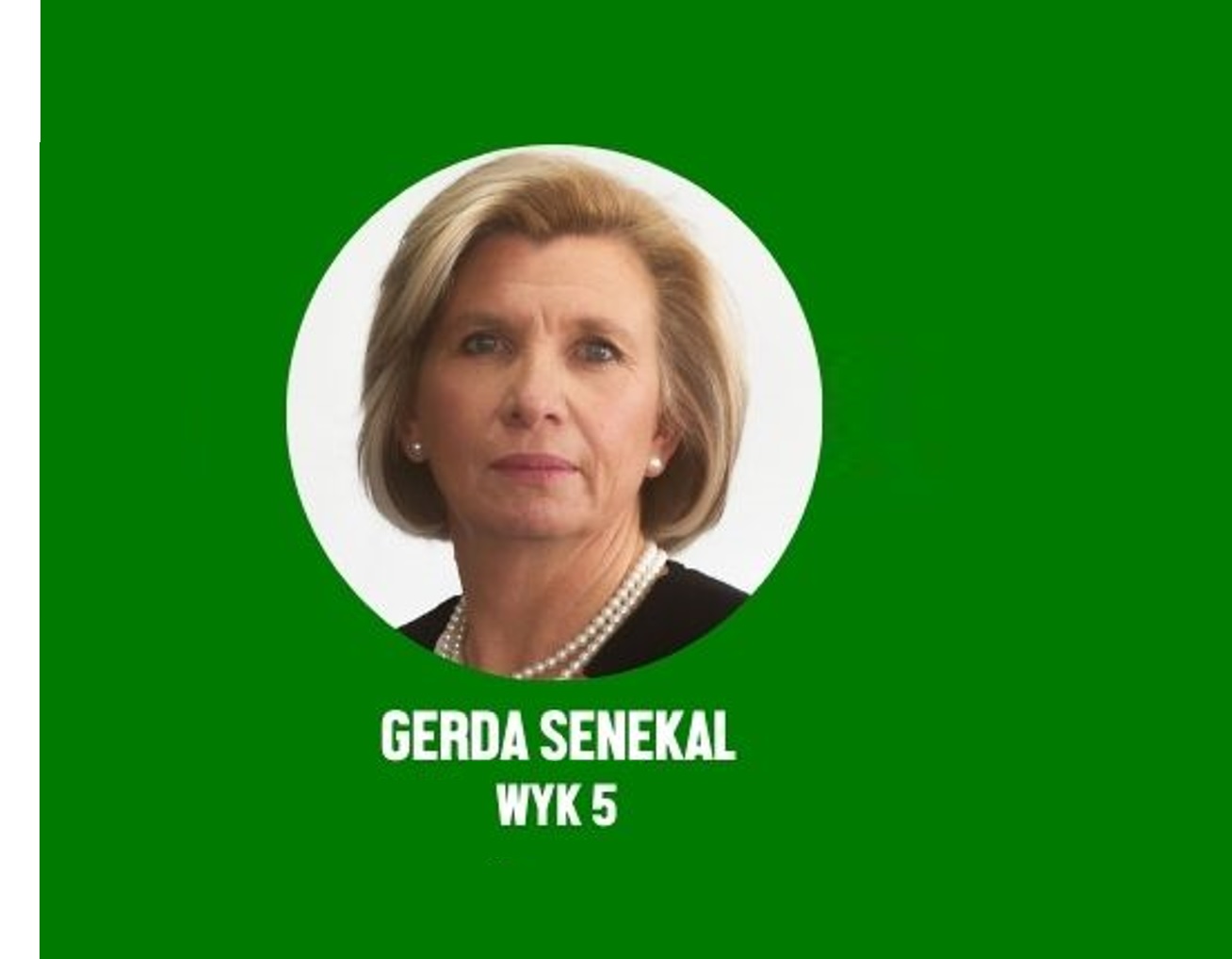 Gerda Senekal, burgemeesterskandidaat vir die VF Plus in Emfuleni ...