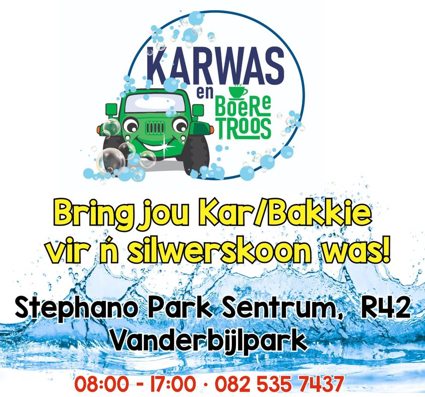 Karwas en Boeretroos: Kom bederf jou voertuig hier! | Vaalweekblad