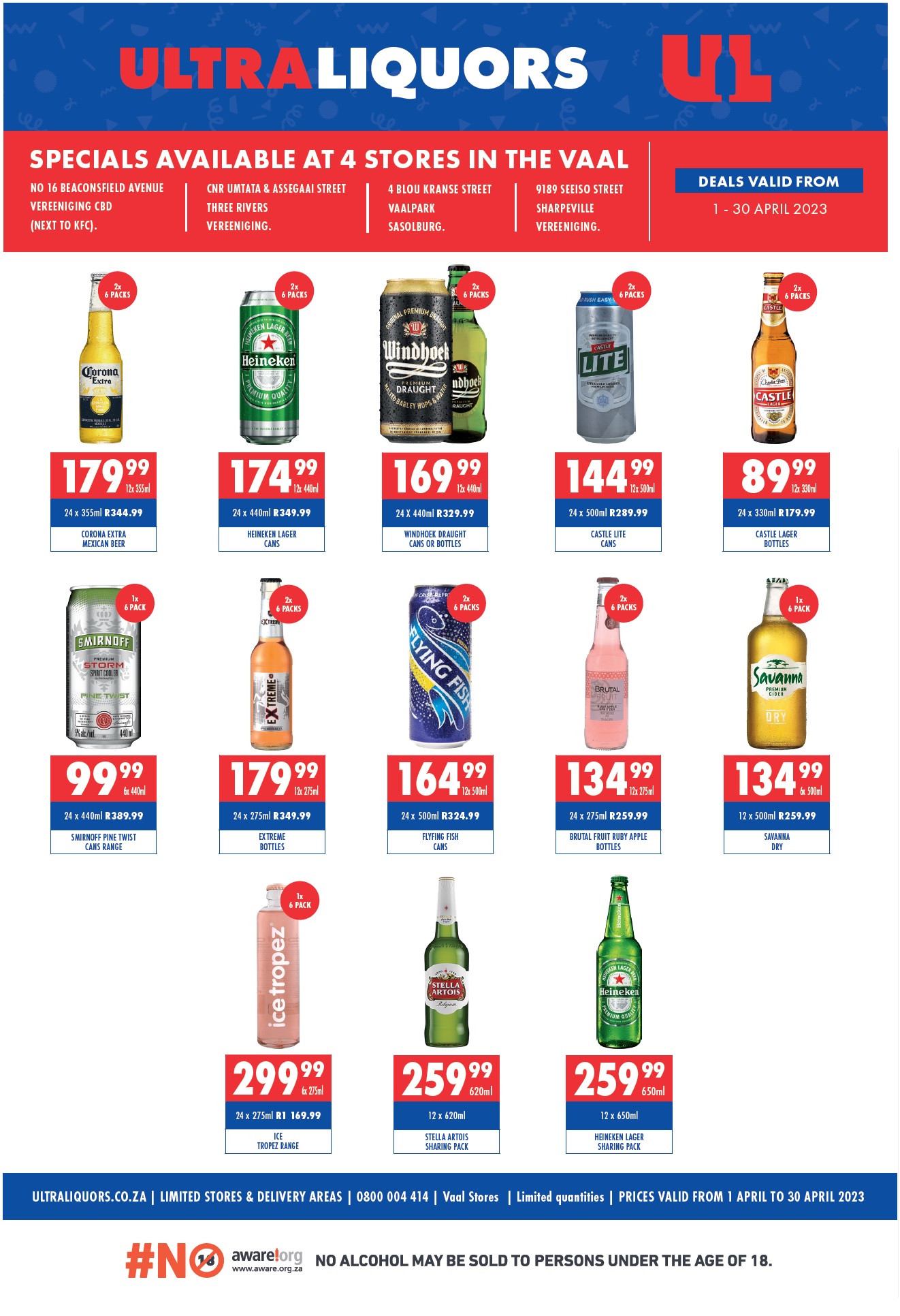 Awesome specials at these ULTRA Liquors Stores this April! | Vaalweekblad