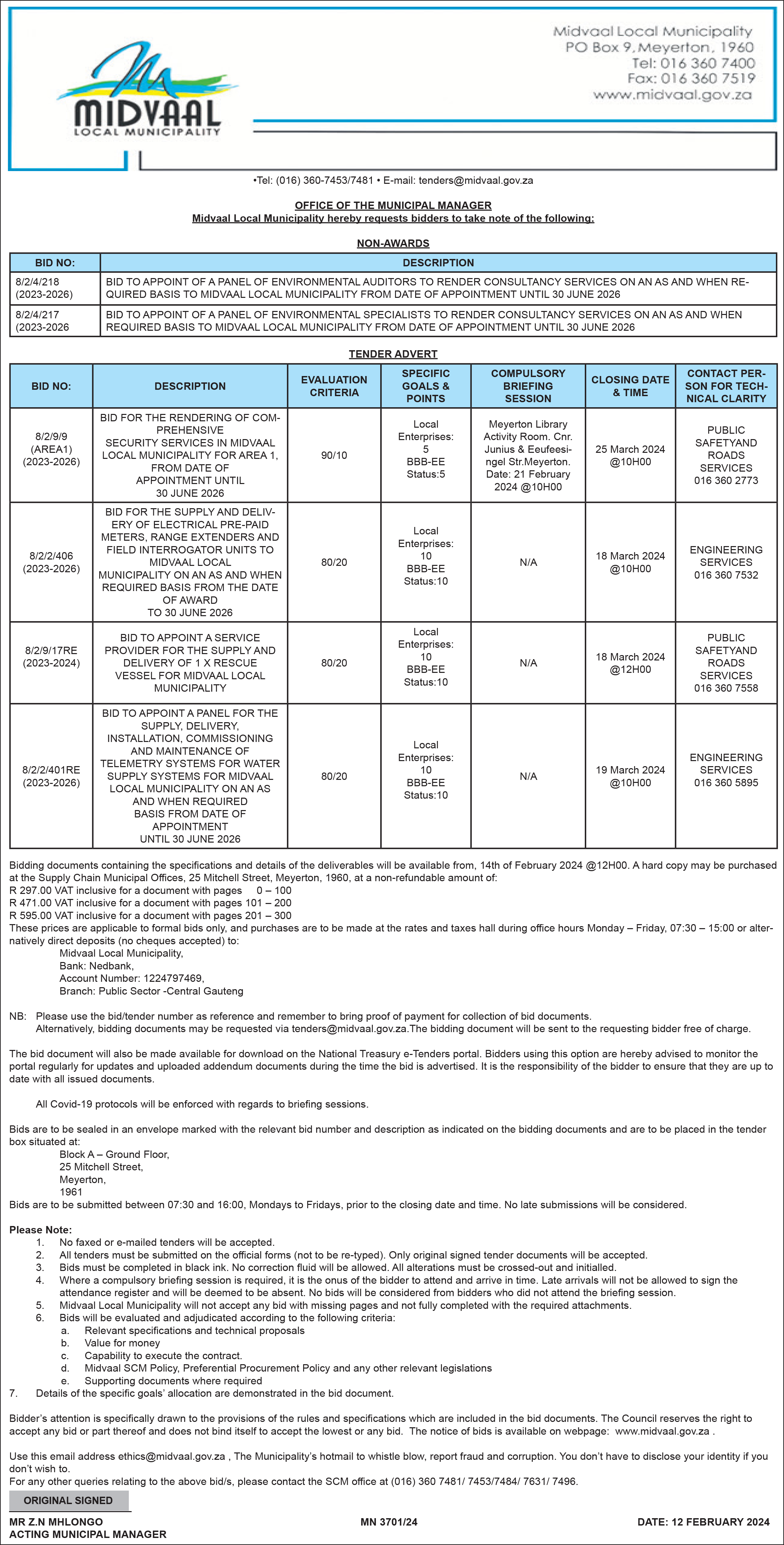 #MIDVAAL LOCAL MUNICIPALITY | Vaalweekblad