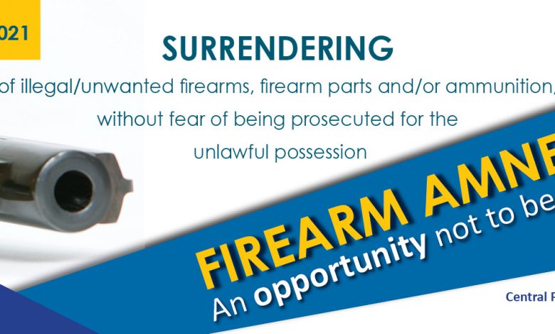 Firearm amnesty period extended | Heidelberg Nigel Heraut