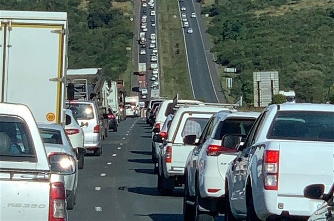 Traffic delays on the N3 as holiday makers make their way towards ...