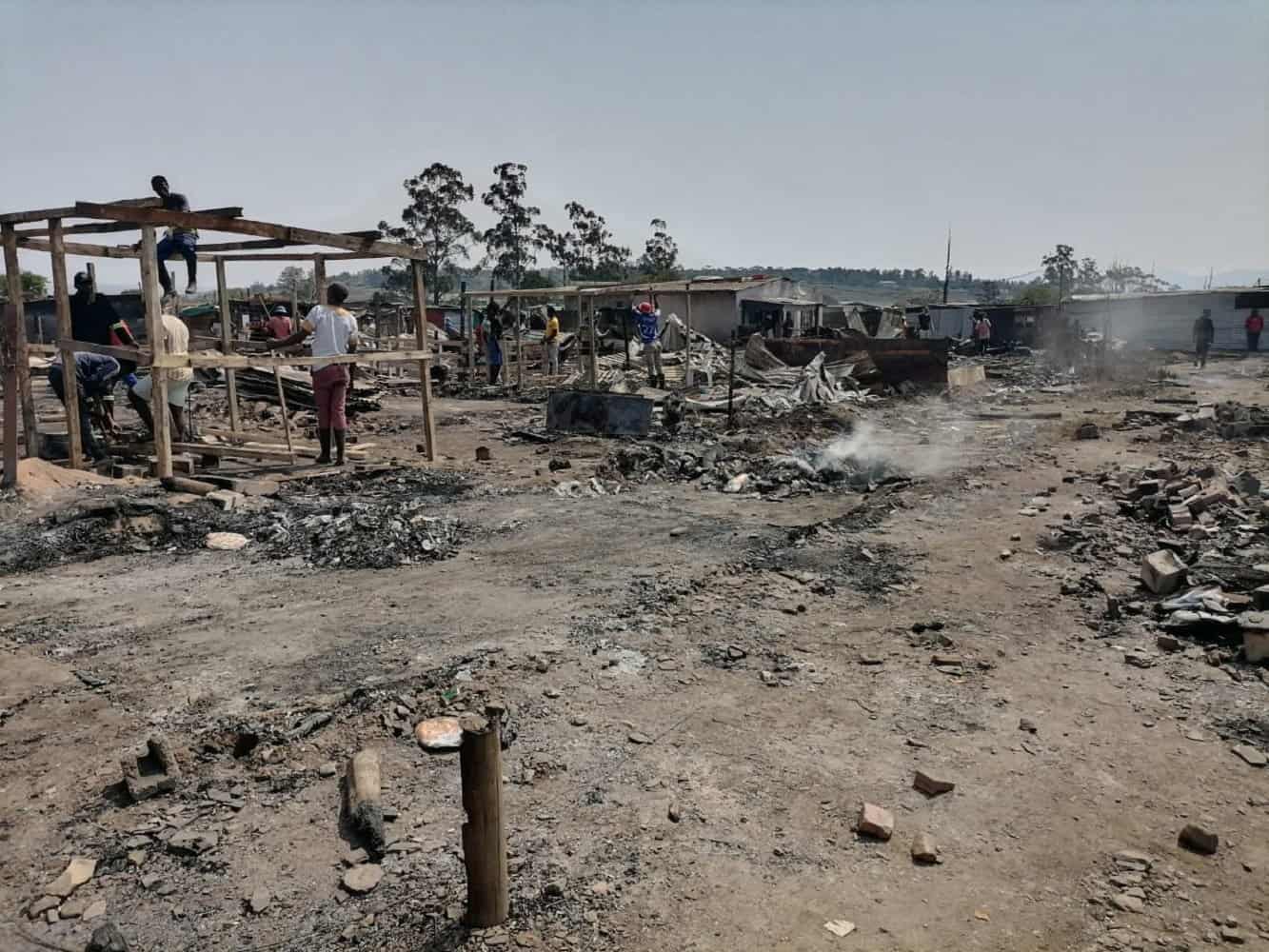 About 221 people left homeless after fire at Sacca Informal Settlement ...