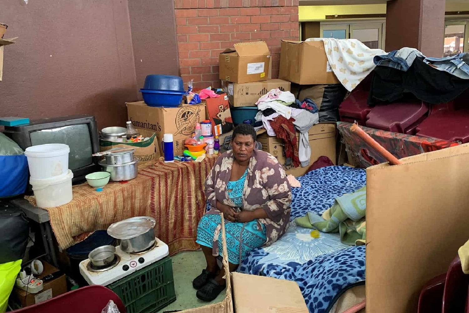 ‘We are tired of empty promises,’ say flood victims stuck in Truro Hall ...