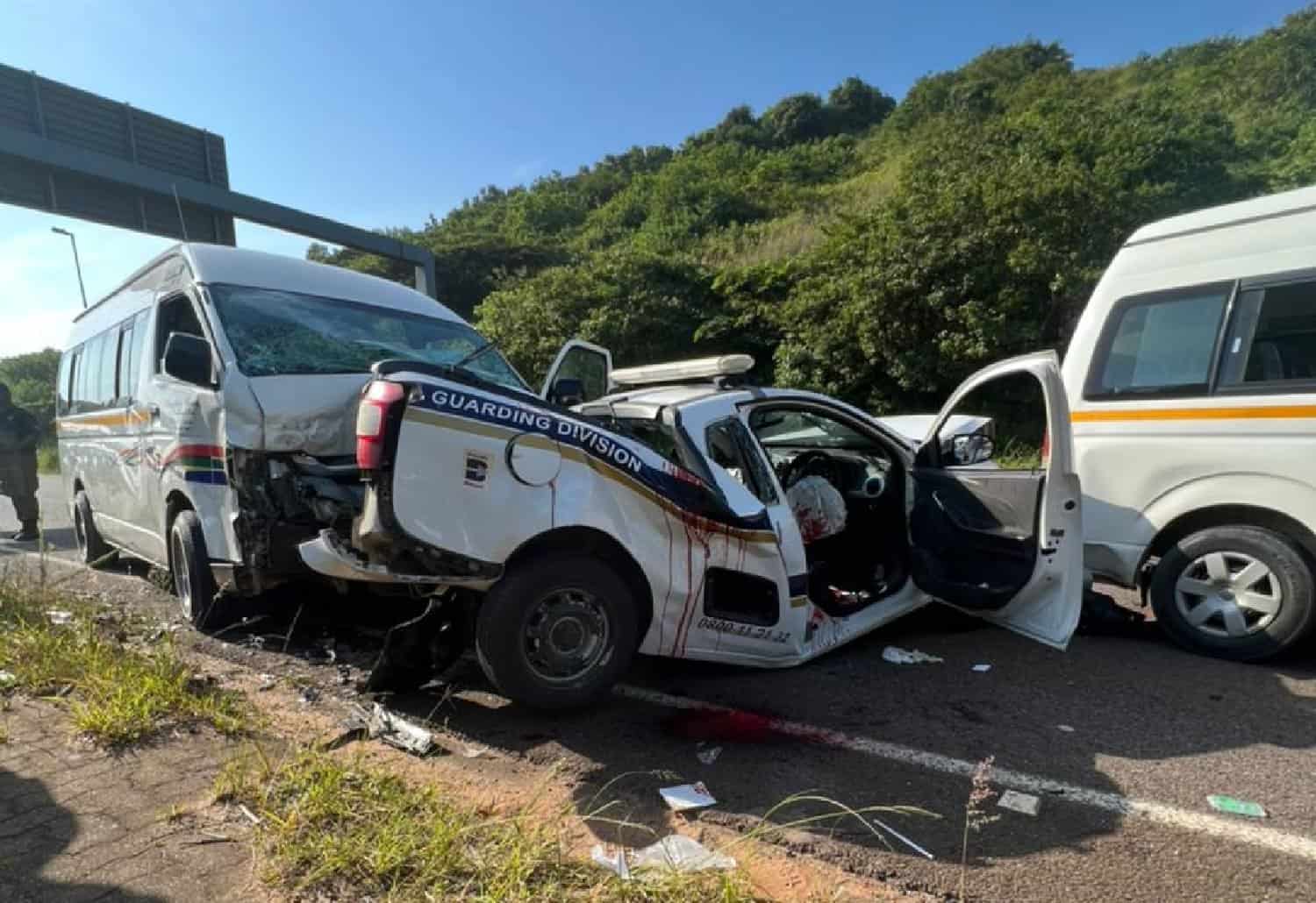 Six injured in crash involving two taxis and two security cars | The ...